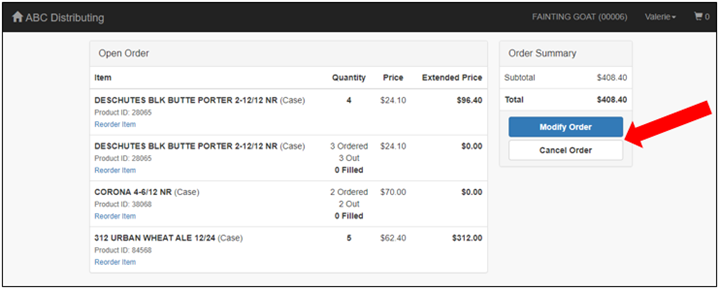 Retail Portal Order